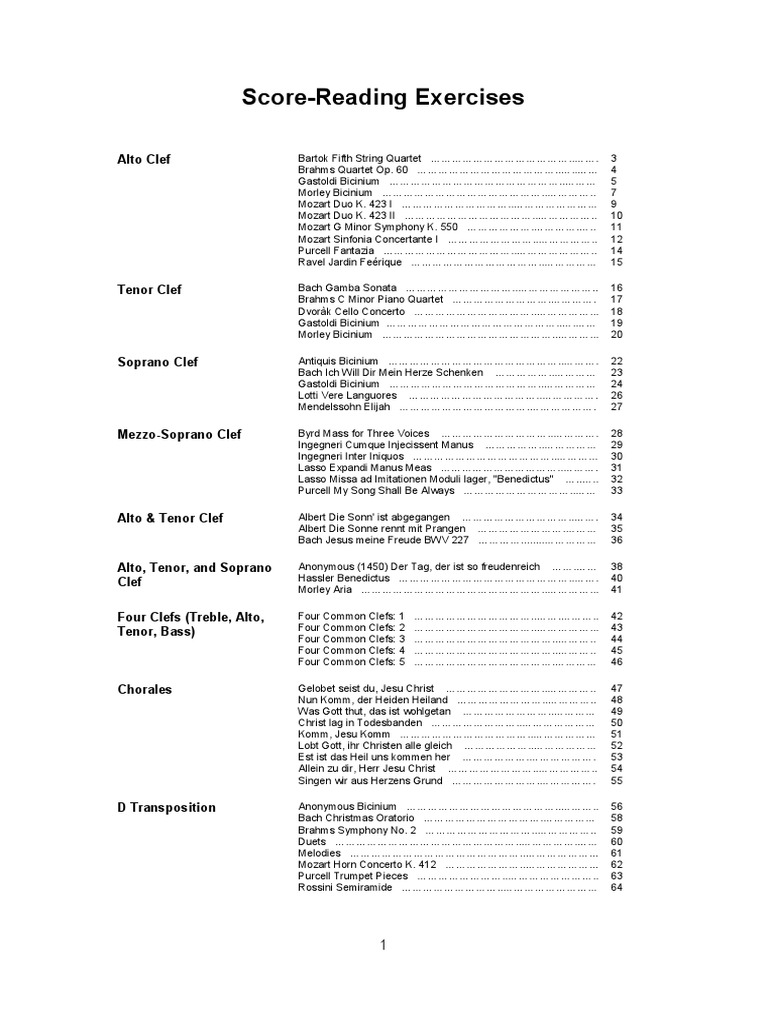Score Reading | PDF | Classical Compositions | Musical Compositions