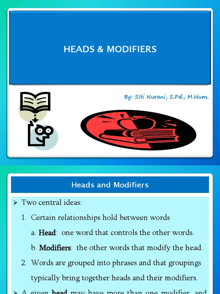 Heads and Modifiers | PDF | Grammatical Number | Noun