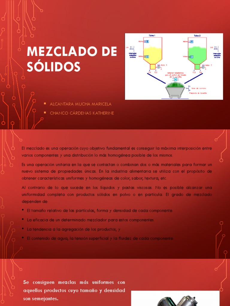 Mezclado de Sólidos | PDF | Líquidos | Desviación Estándar
