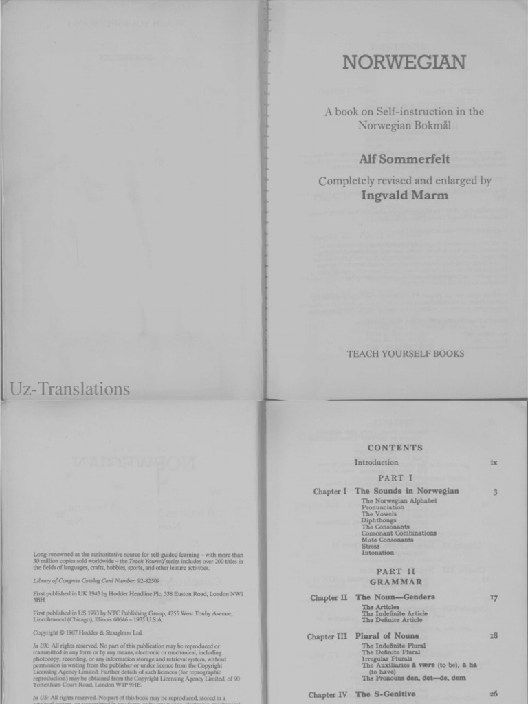 10 Norwegian A Book On Self-Instruction in The Norwegian Bokmål PDF | PDF
