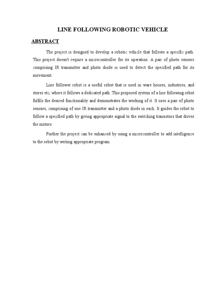 Line Following | PDF