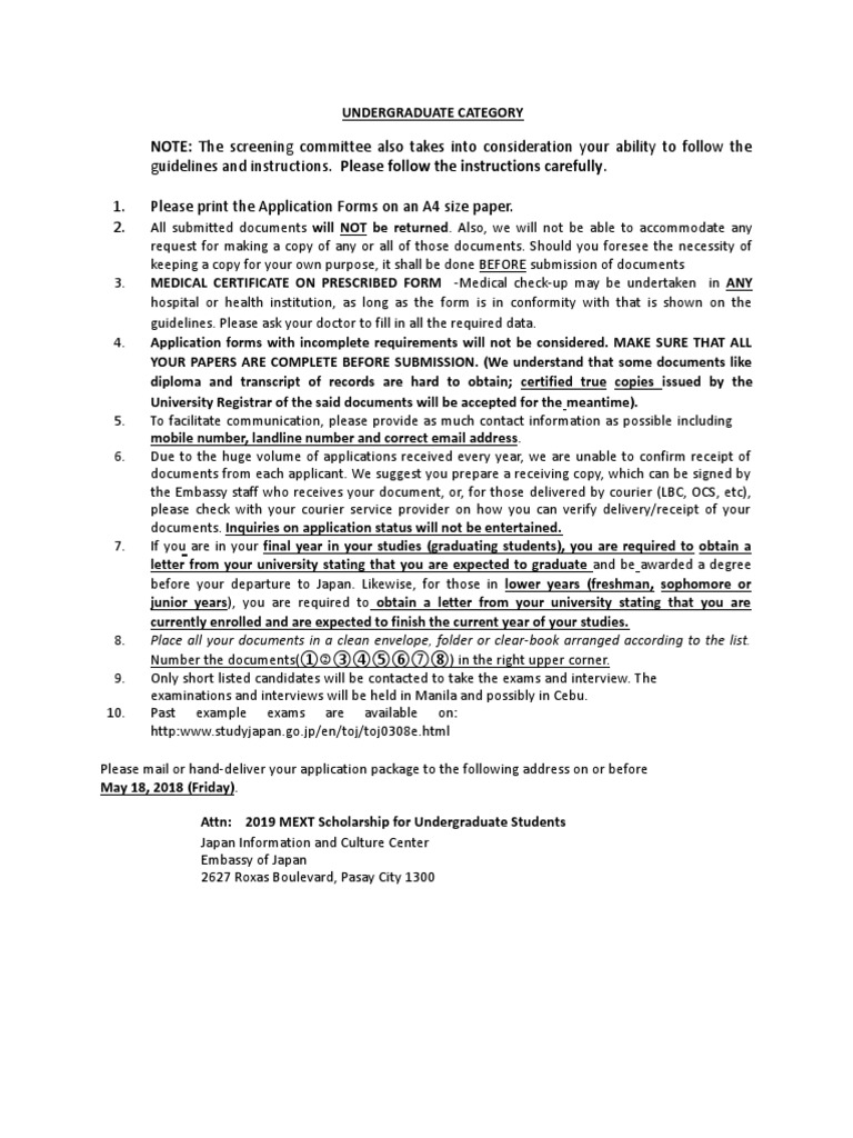 Guidelines and Instructions. Please Follow The Instructions Carefully ...