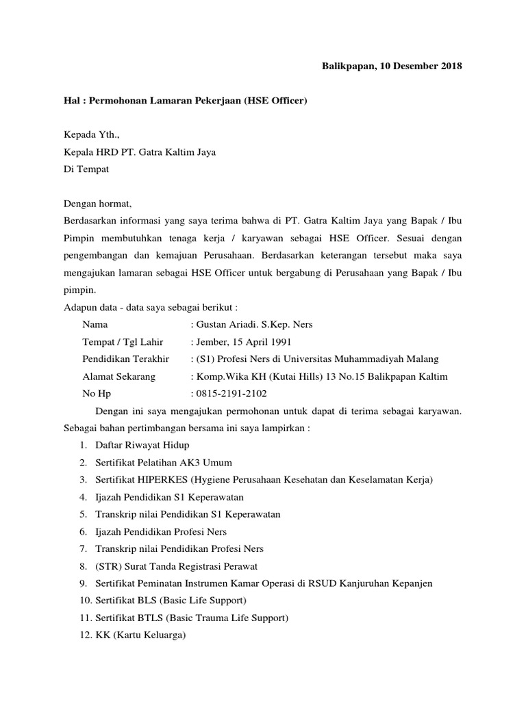 PT. Gatra Kaltim Jaya | PDF