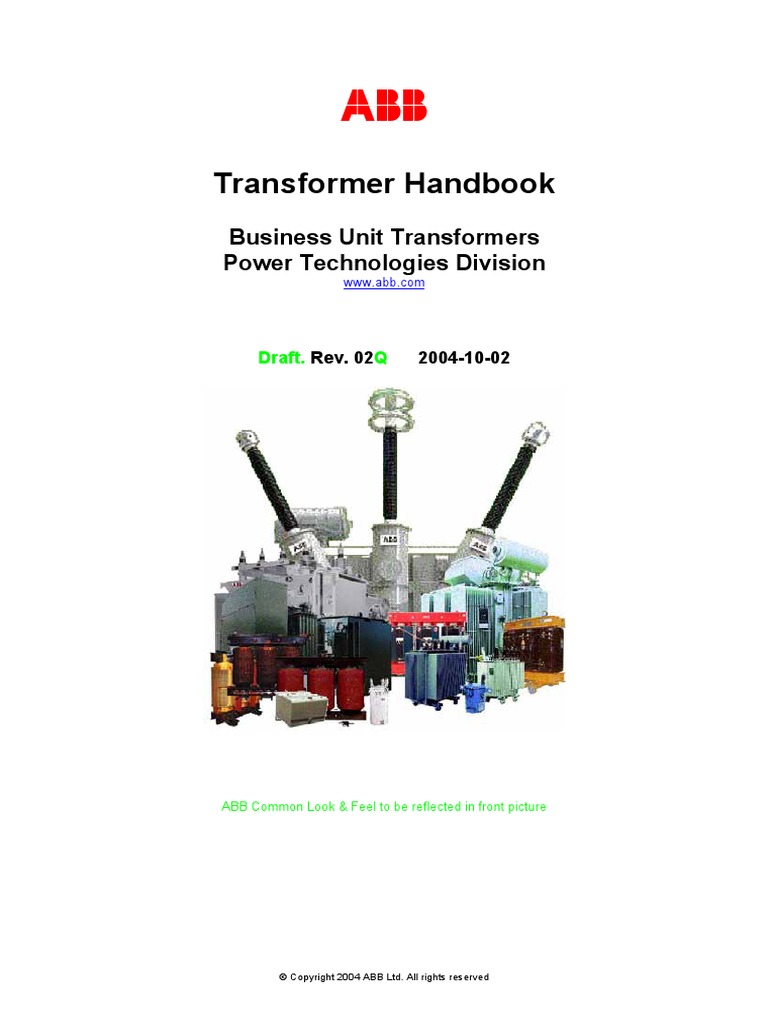ABB Transformer Handbook | PDF | International Electrotechnical Commission | Transformer