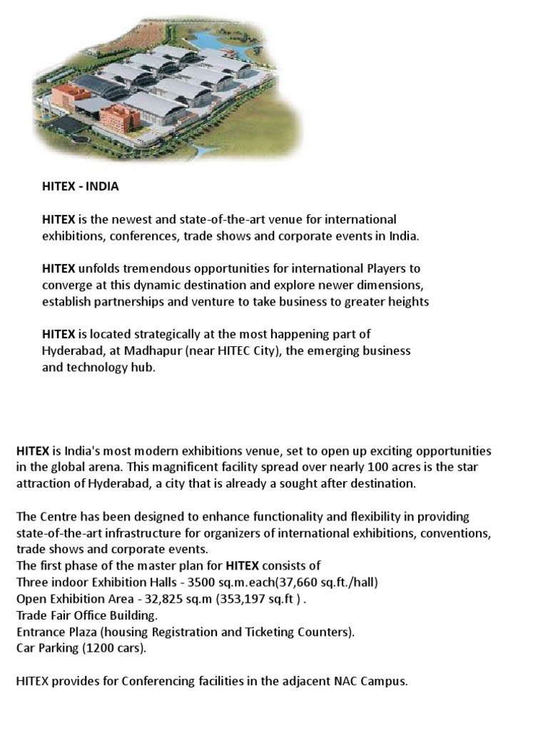 Hitex Exhibition Center | PDF