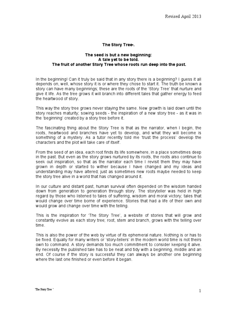 The Story Tree | PDF | Storytelling | Trees