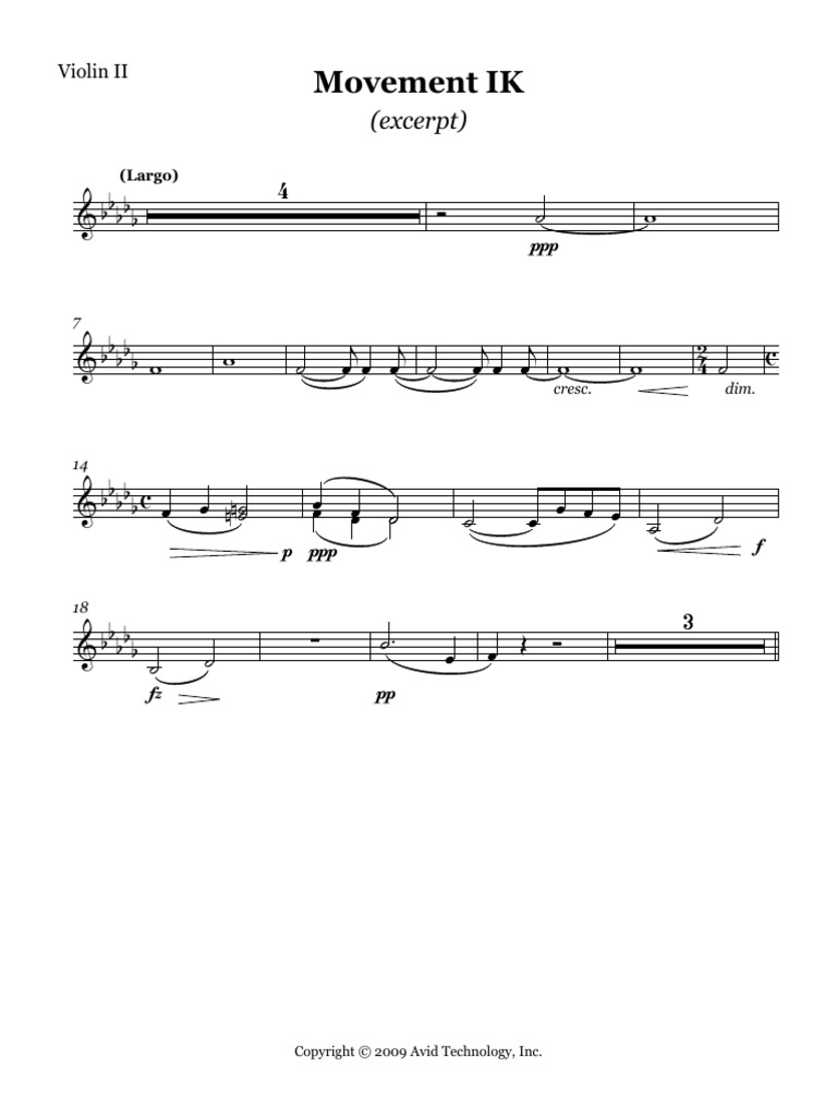 Orchestral - Violin II | PDF