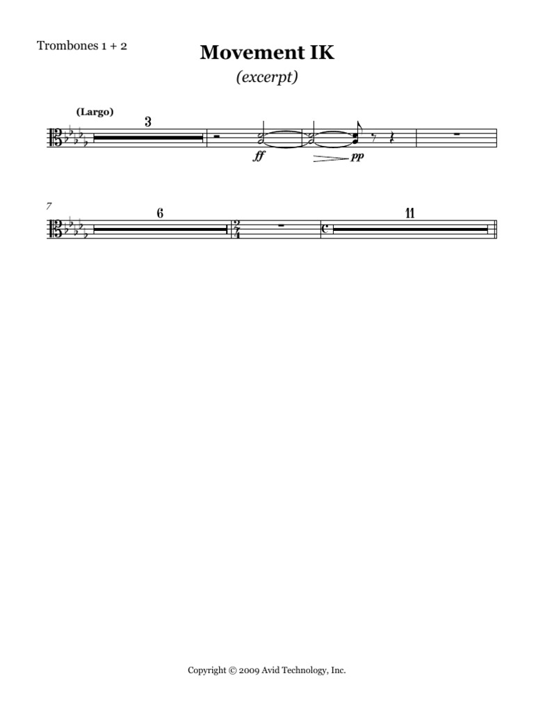 Orchestral - Trombones 1 + 2 | PDF