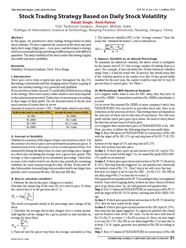 Stock Market Analysis | PDF | Volatility (Finance) | Stocks