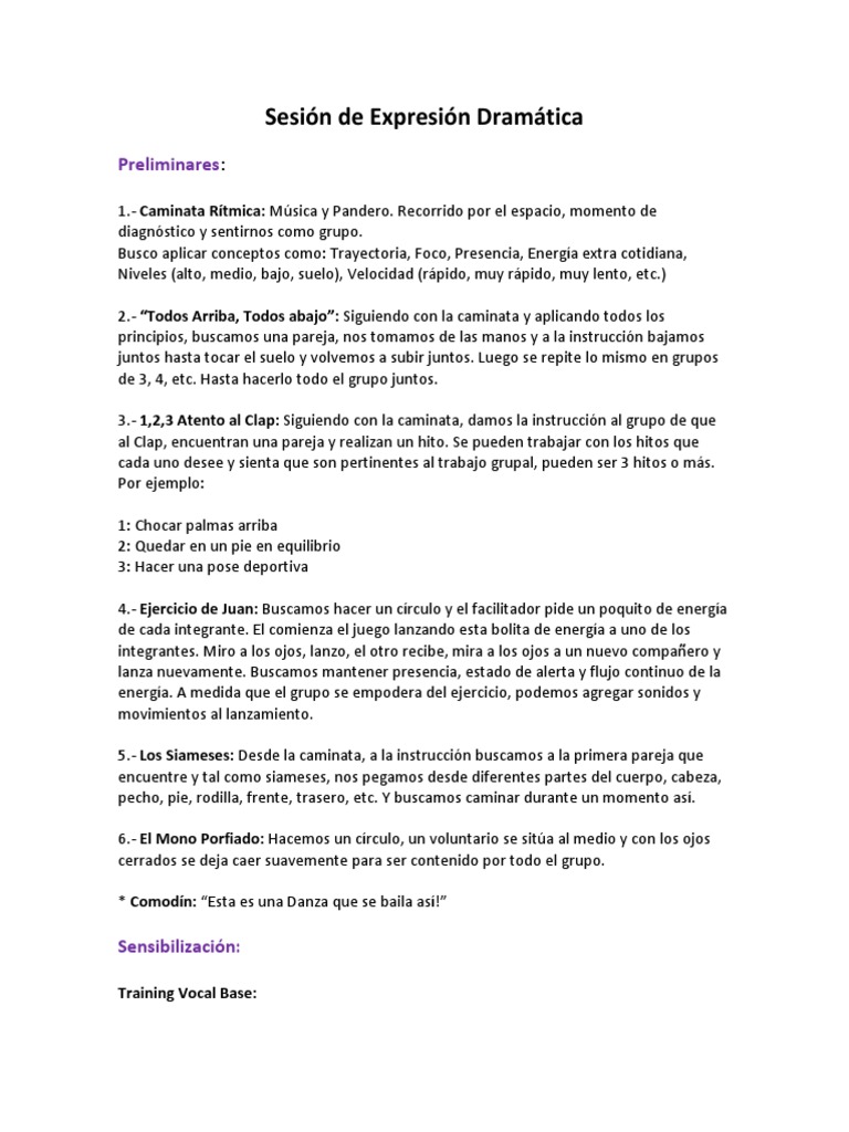 Expresion Dramatica | PDF | Ritmo | Ocio