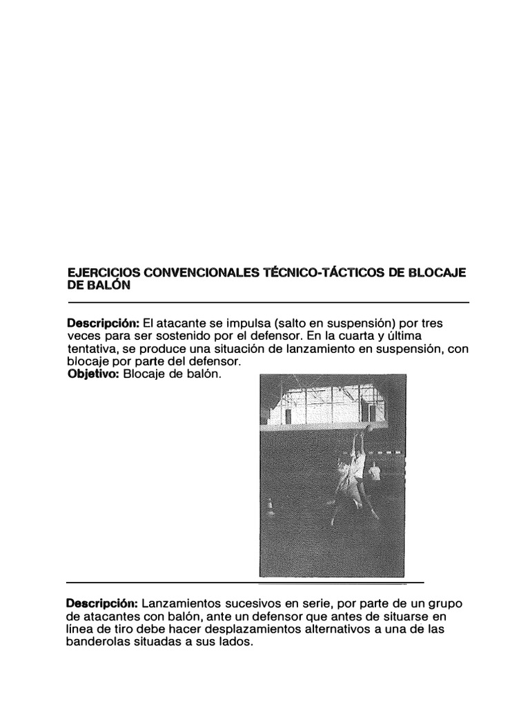 Ejercicios de Blocaje | PDF