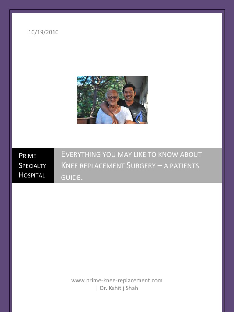 Total Knee Replacement Surgery | PDF | Osteoarthritis | Knee