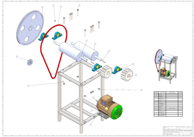 Plano de Ensamble y Explosión | PDF