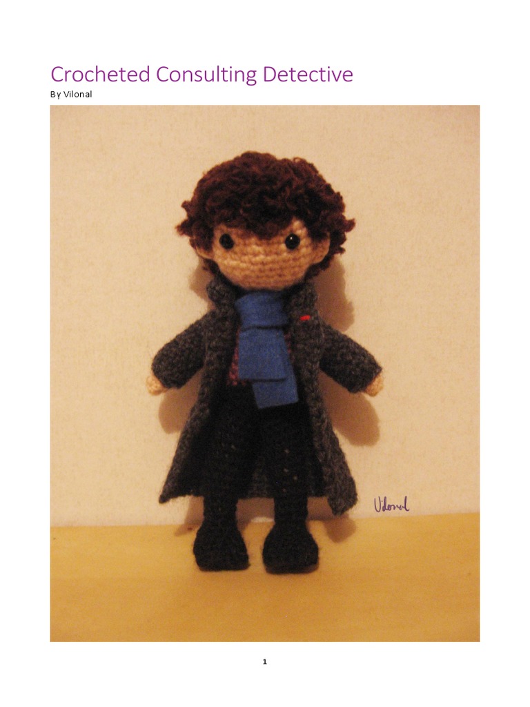 Sherlock Amigurumi Pattern v2 | PDF | Crochet | Yarn