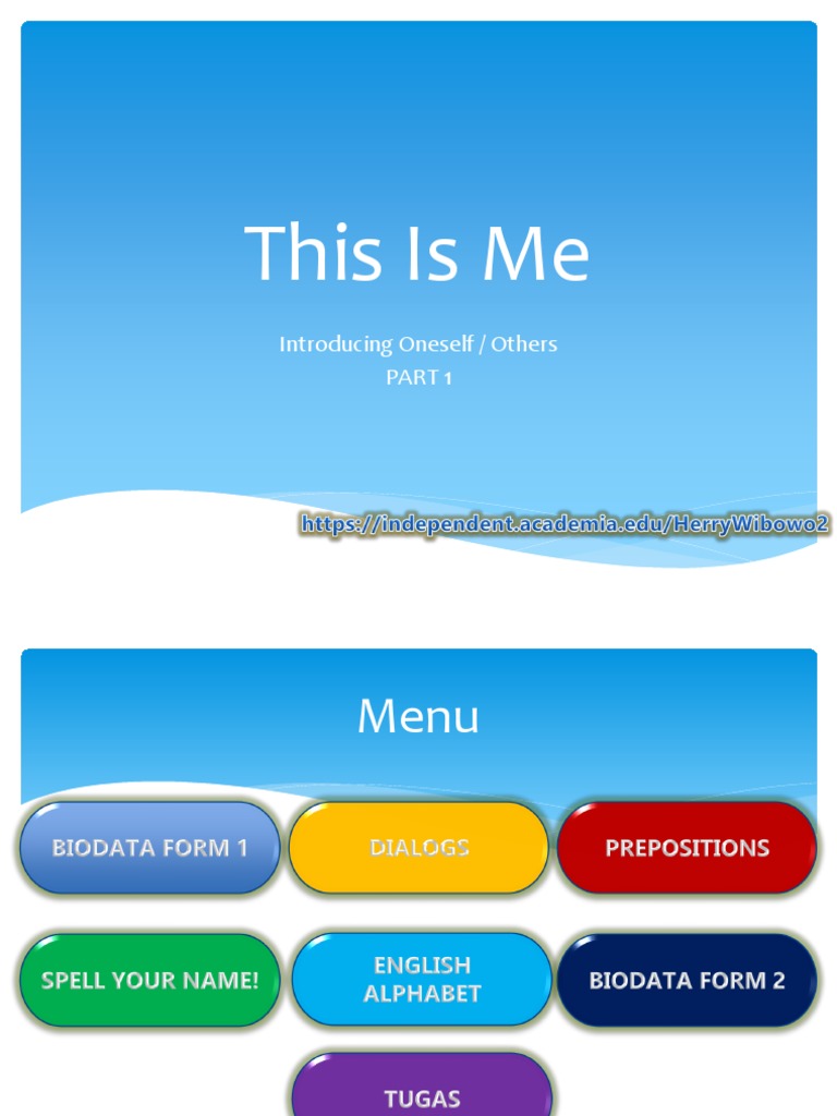 This Is Me - Part 1 | PDF