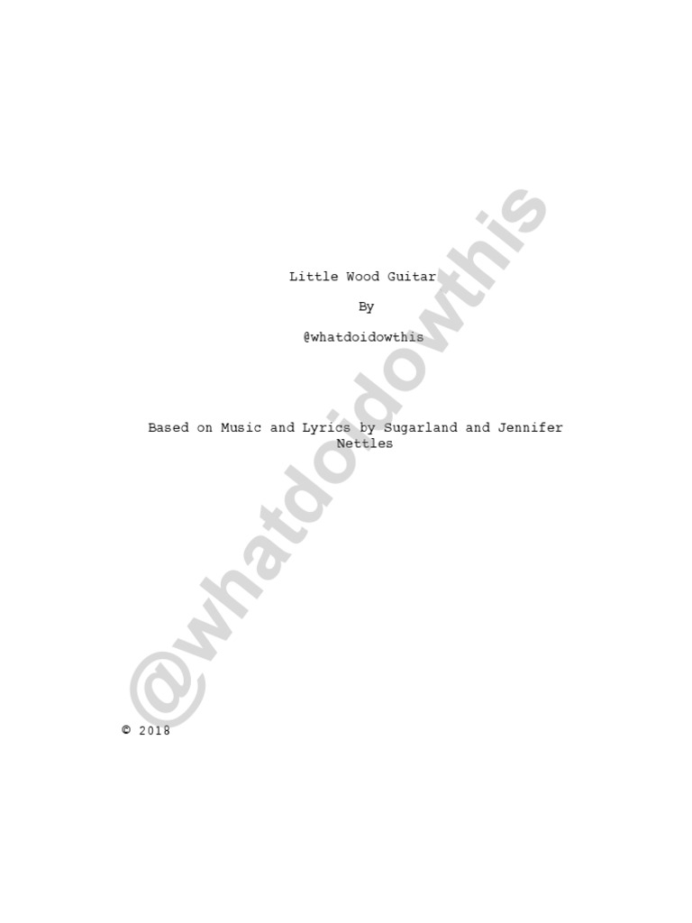 Little Wood Guitar | PDF | Leisure