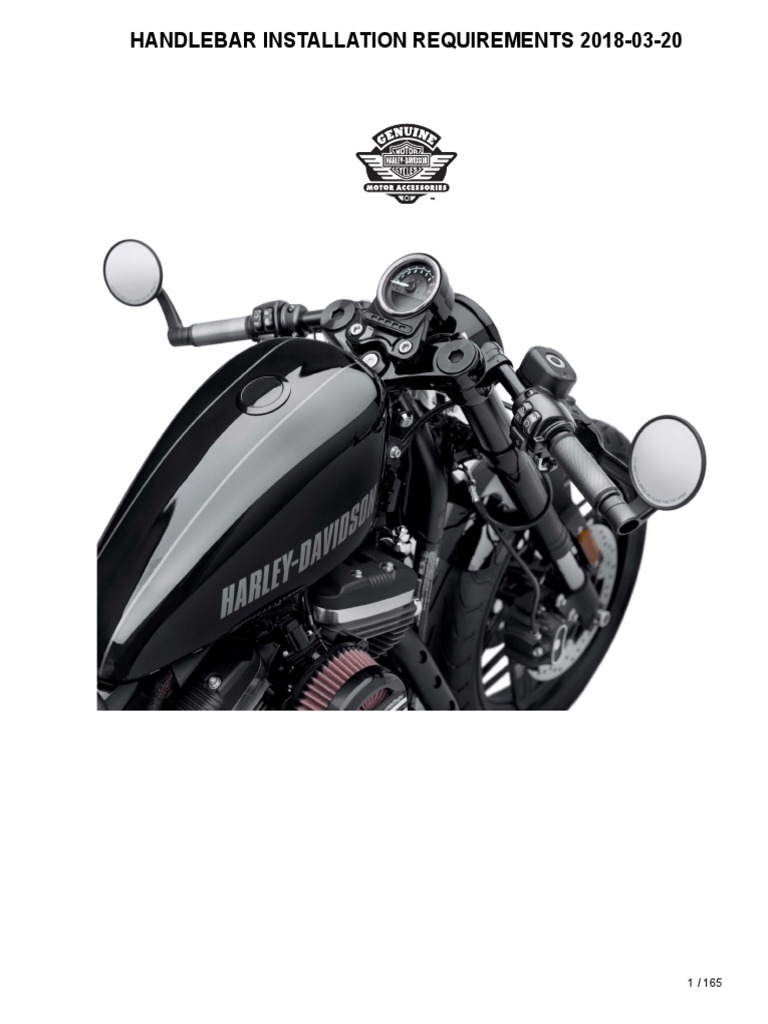 Harley-Davidson Handlebar Installation Requirements | PDF | Wheeled ...