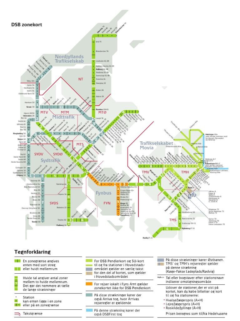 Zoner I Kroner Og Zonekort 2010 | PDF