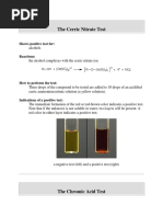 Ceric Ammonium Nitrate Test for Alcohols | PDF | Nitric Acid | Solubility