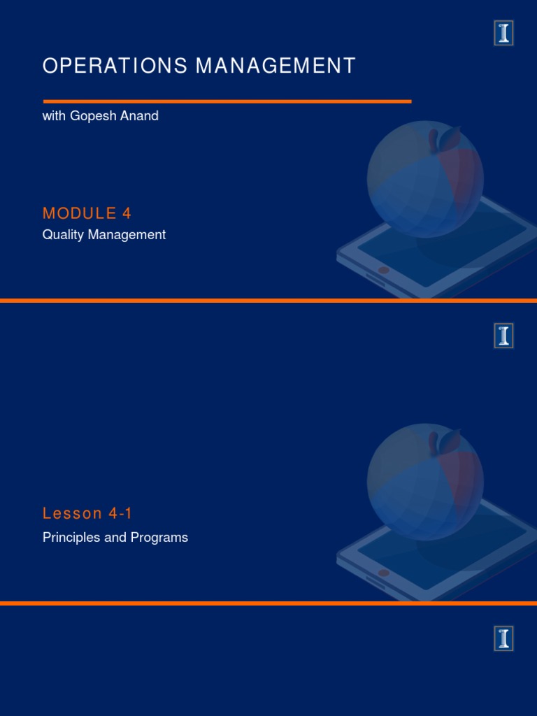 Operations Management Syllabus | PDF | Statistics | Quality Management