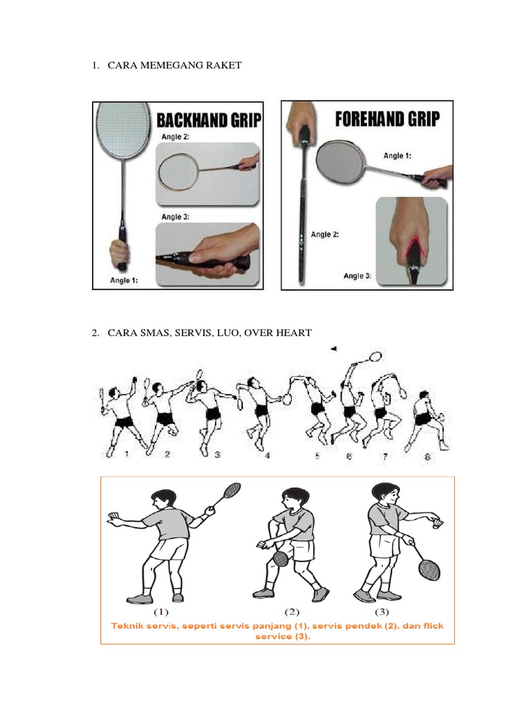 Cara Memegang Raket | PDF