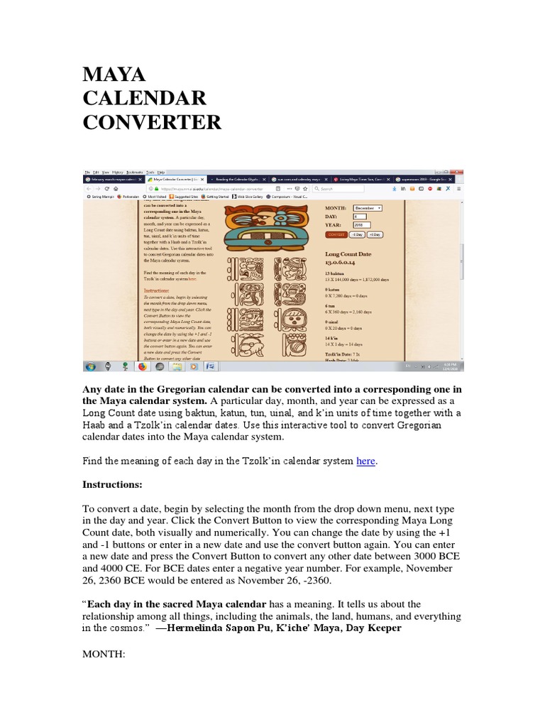 Mayan Calendar | PDF | Maya Civilization | Guatemala