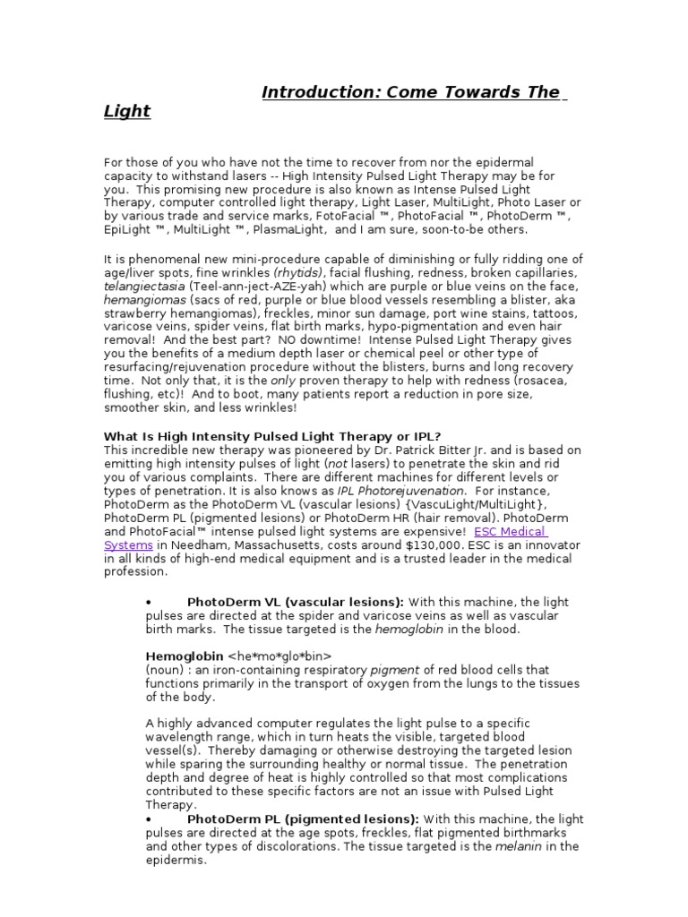 IPL | PDF | Wrinkle | Hair