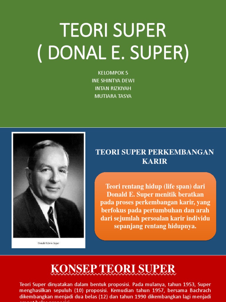 Teori Donald Super | PDF