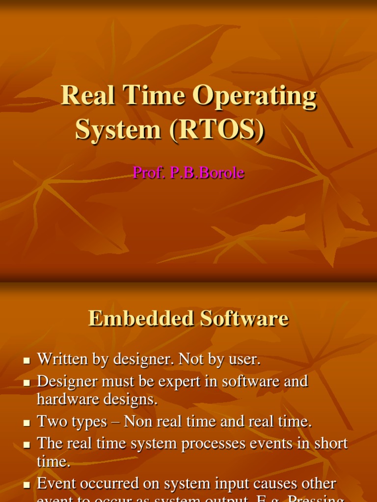 RTOS New | PDF | Scheduling (Computing) | Real Time Computing RTOS New | PDF | Scheduling (Computing) | Real Time Computing