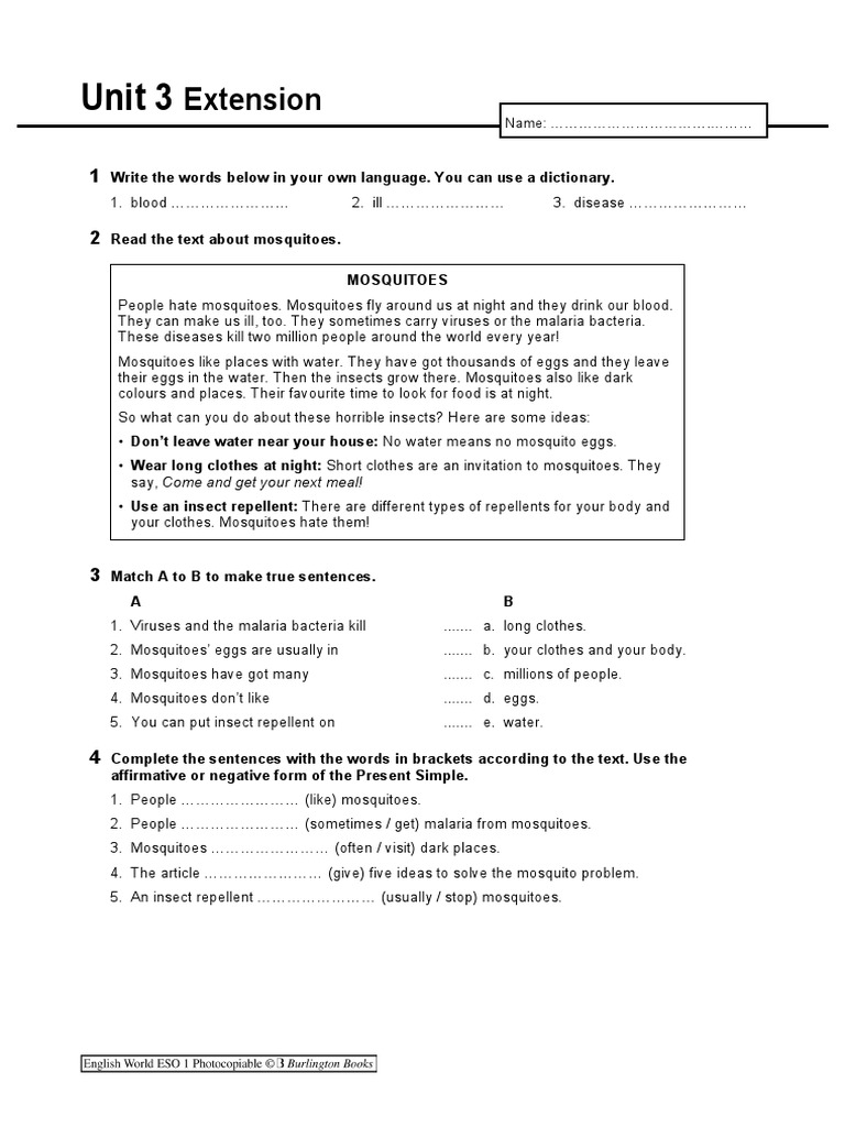 Unit 3 Extension 1 1 PDF | PDF