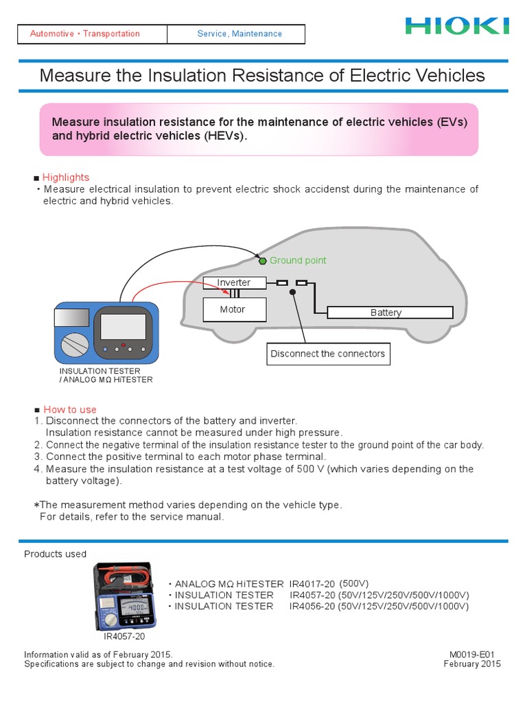 Insulation Resistance Testing for EVs | PDF | Technology & Engineering