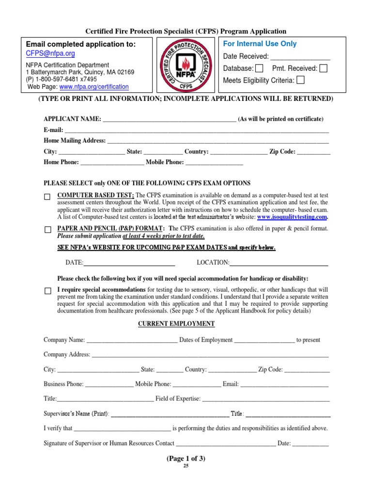 CFPS Application Guide | PDF | Test (Assessment) | Academic Degree