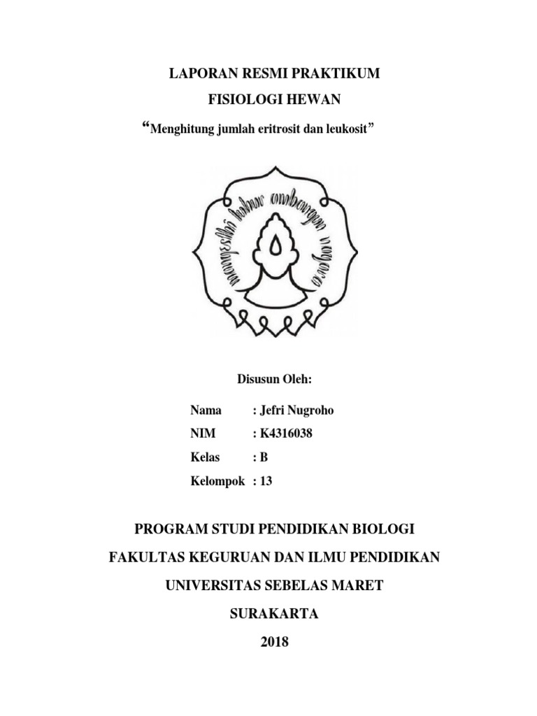 Laporan Resmi Praktikum Menghitung Eritrosit | PDF