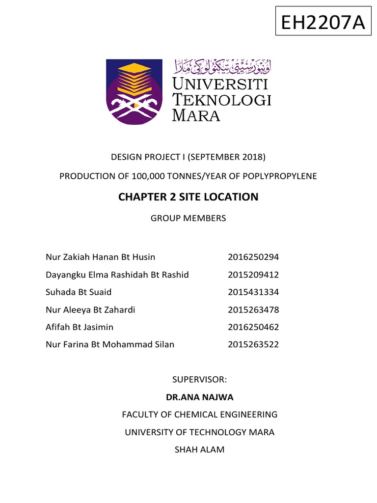 Site Location for Polypropylene Project | PDF