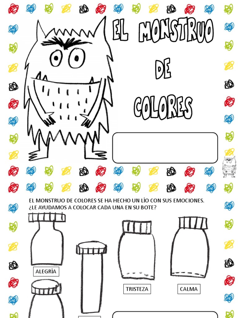 Actividades del Monstruo de Colores | PDF | Poesía