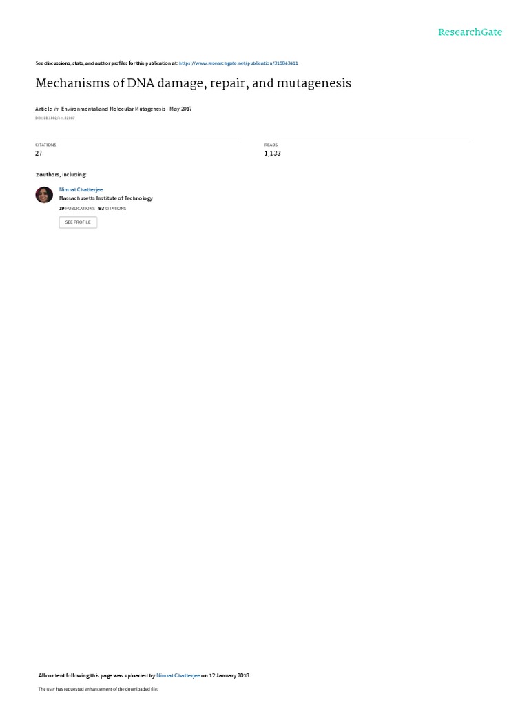 Chatterjee Walker 2017-Environmental and Molecular Mutagenesis | PDF ...