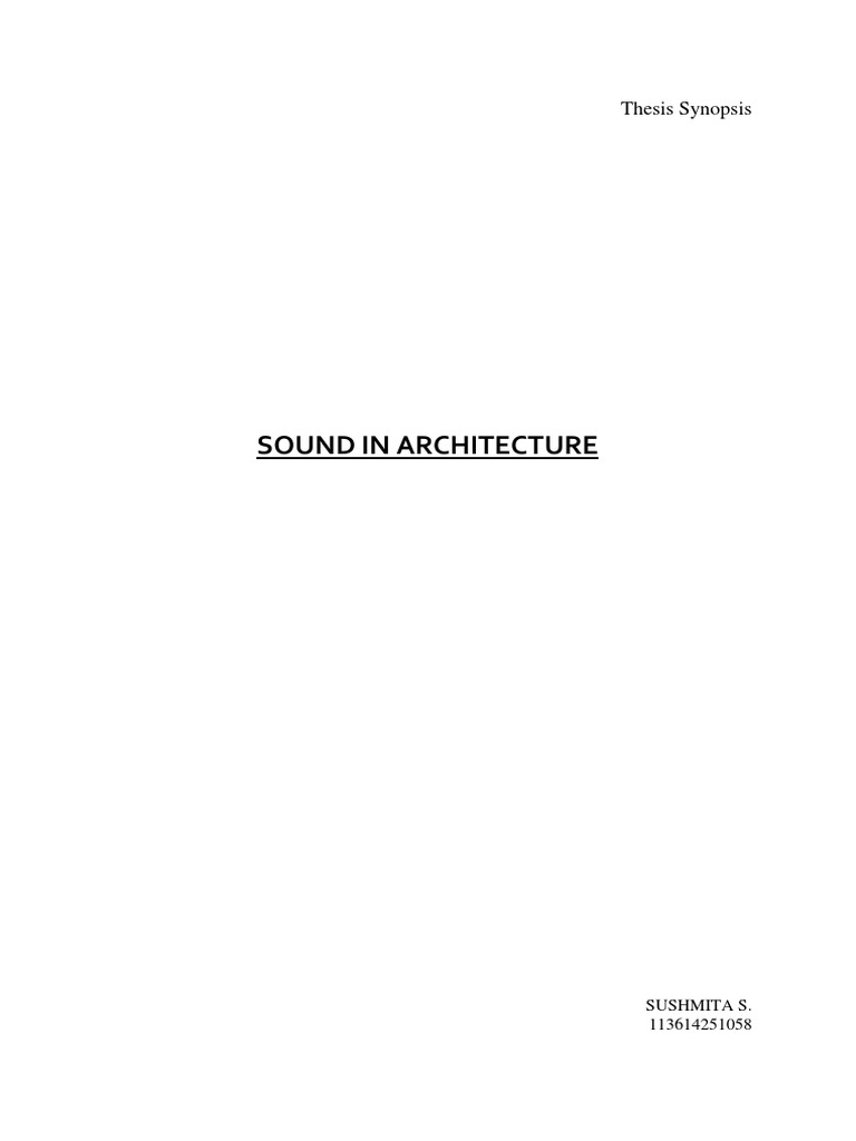 Sound in Architecture | PDF | Vedas | Sound