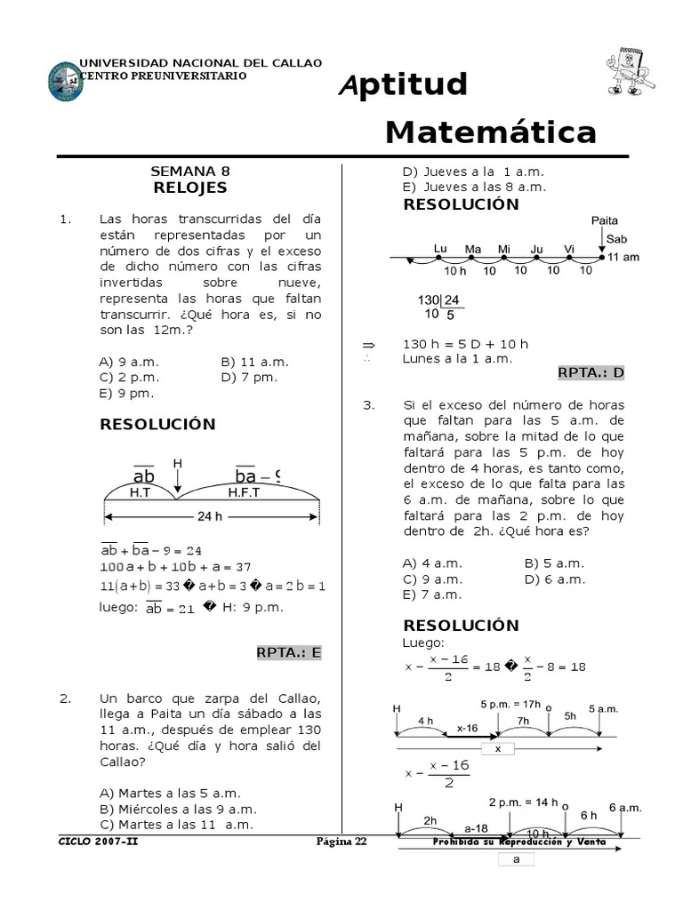 Semana 8 RM - RELOJES | PDF | Horología | Reloj