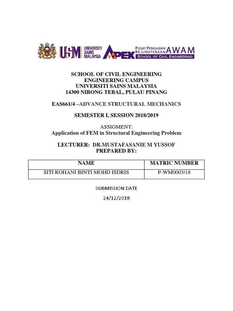 FEM - Report LUSAS Software | PDF | Finite Element Method | Deformation ...