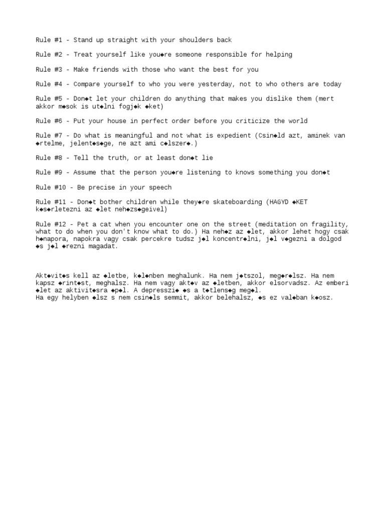 Jordan Peterson - 12 Rules | PDF