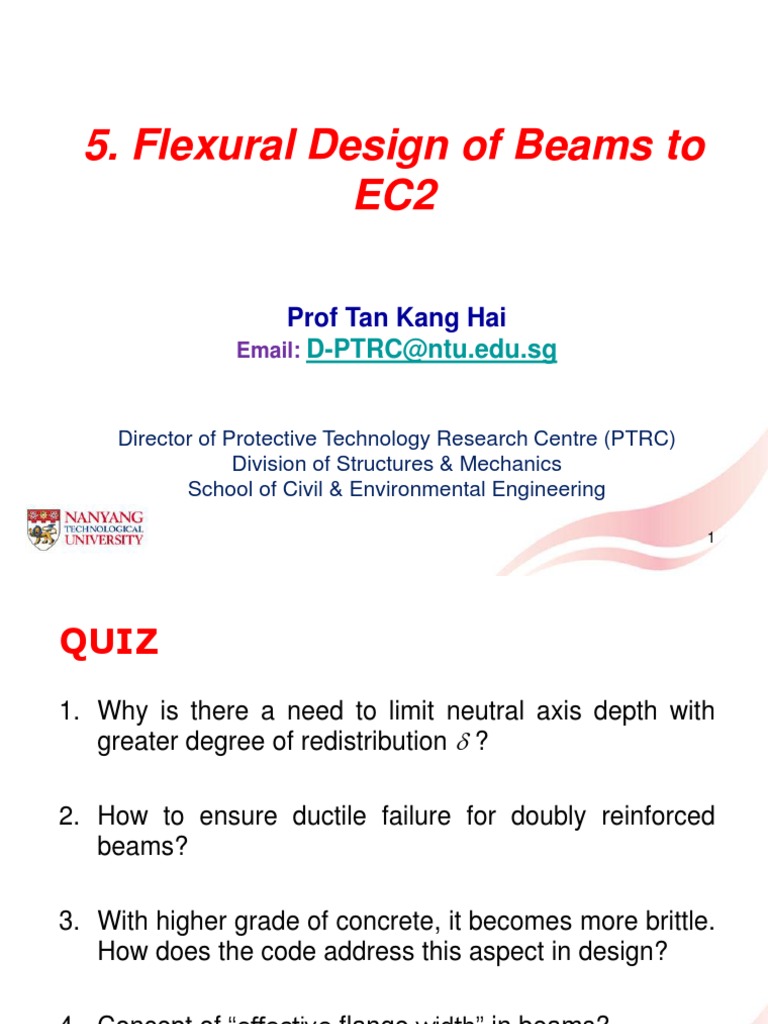Flexural Design of Beams in EC2 | PDF | Beam (Structure) | Fracture