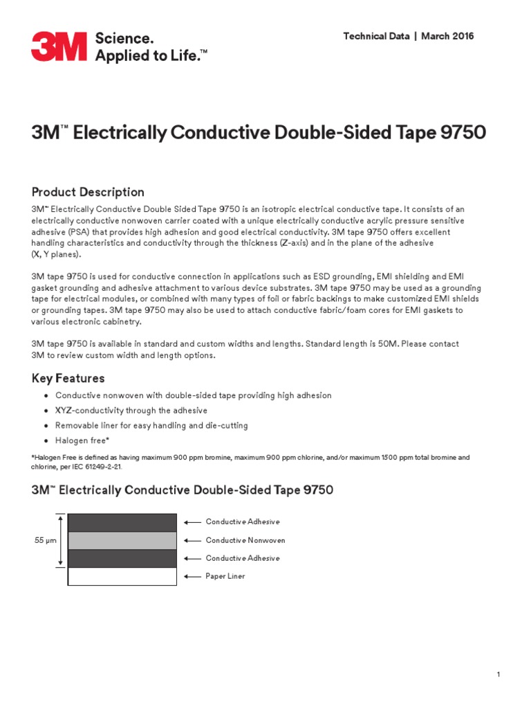 3m Ecdst 9750 Tds | PDF | Adhesive | Implied Warranty