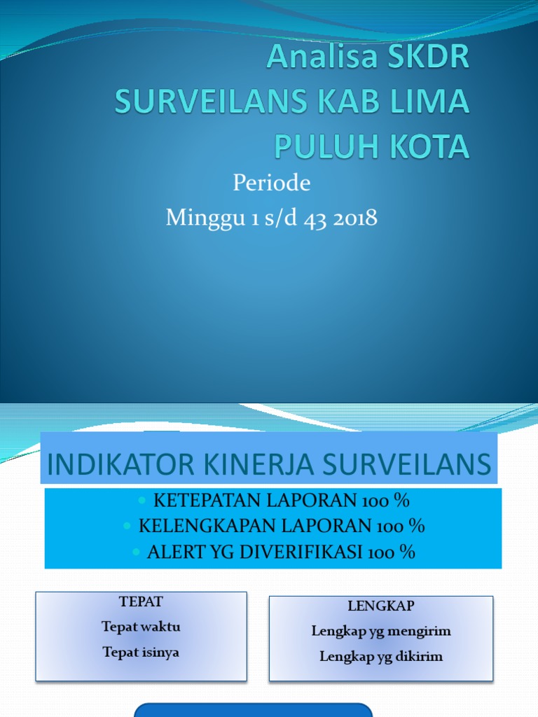 Analisa SKDR 1 | PDF