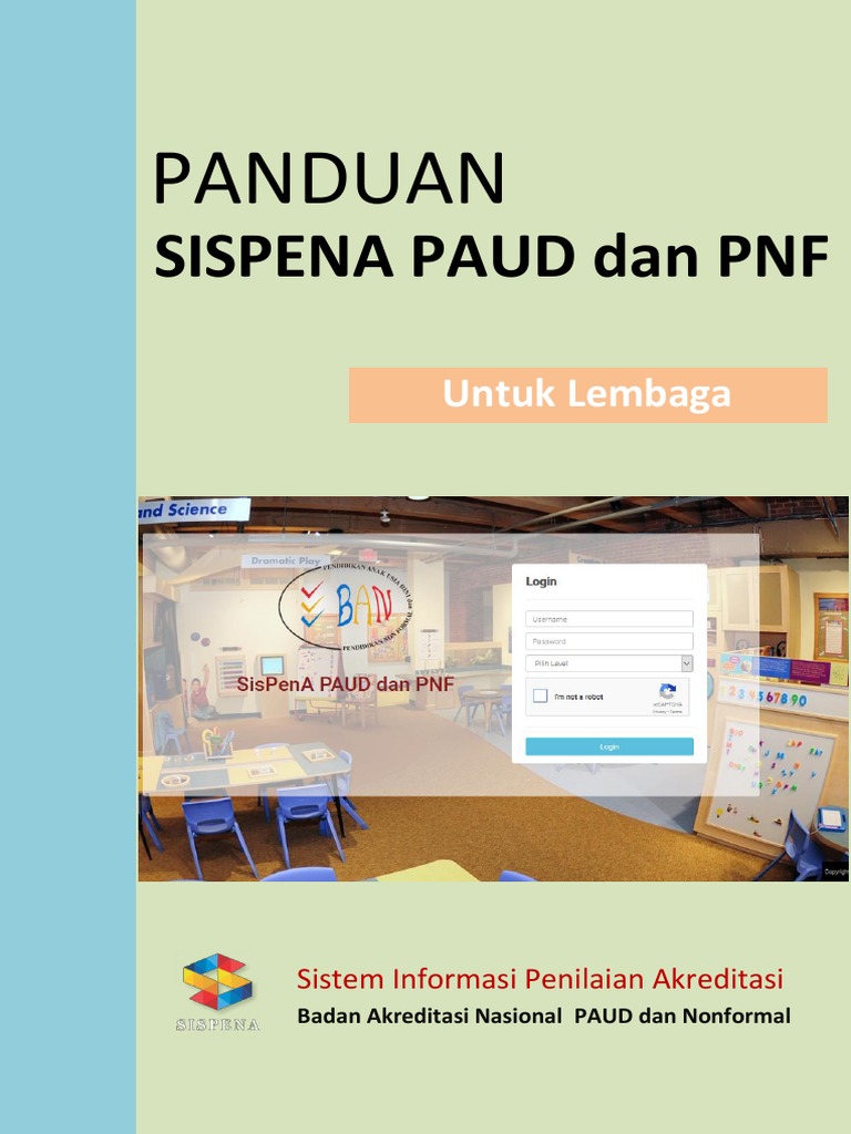 Panduan Sispena PAUD Dan PNF (Lembaga) .Rev.3 Maret | PDF | Karier & Perkembangan
