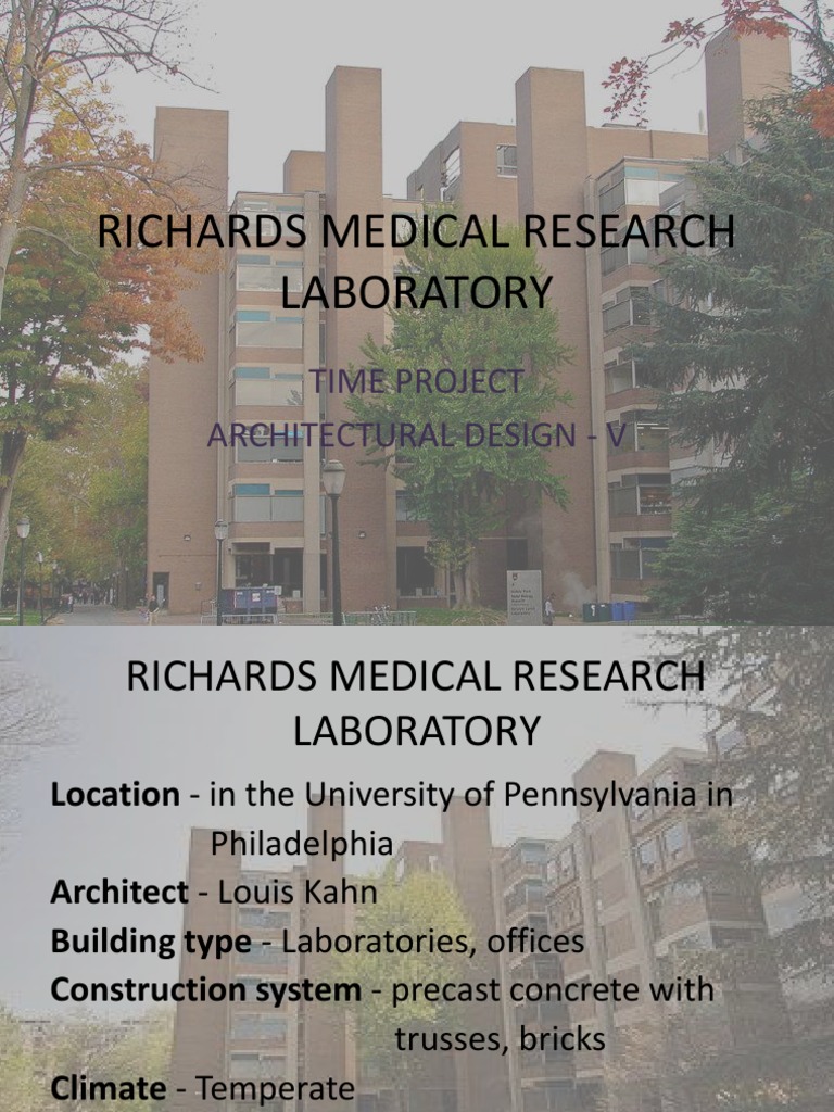 Louis Kahn's Richards Medical Lab Design | PDF