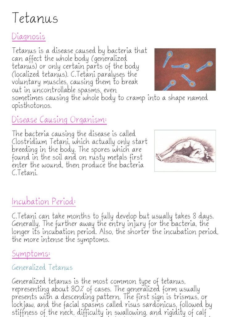 A Comprehensive Overview of Tetanus: Causes, Symptoms, Types, Treatment ...