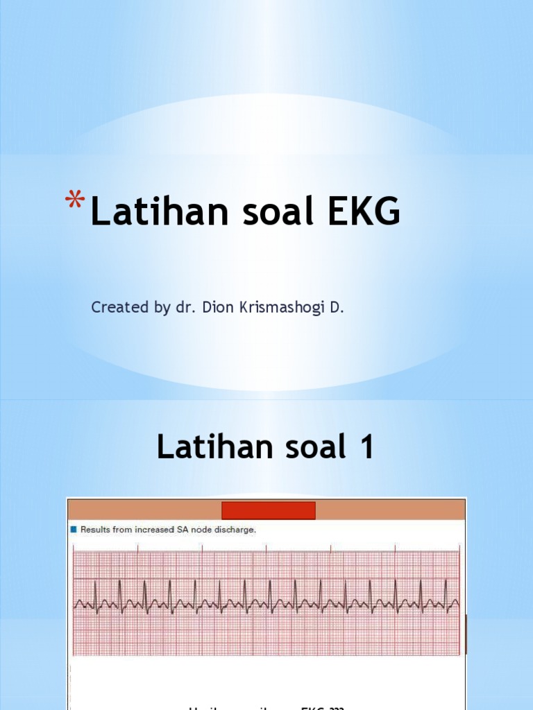 Latihan Soal EKG | PDF