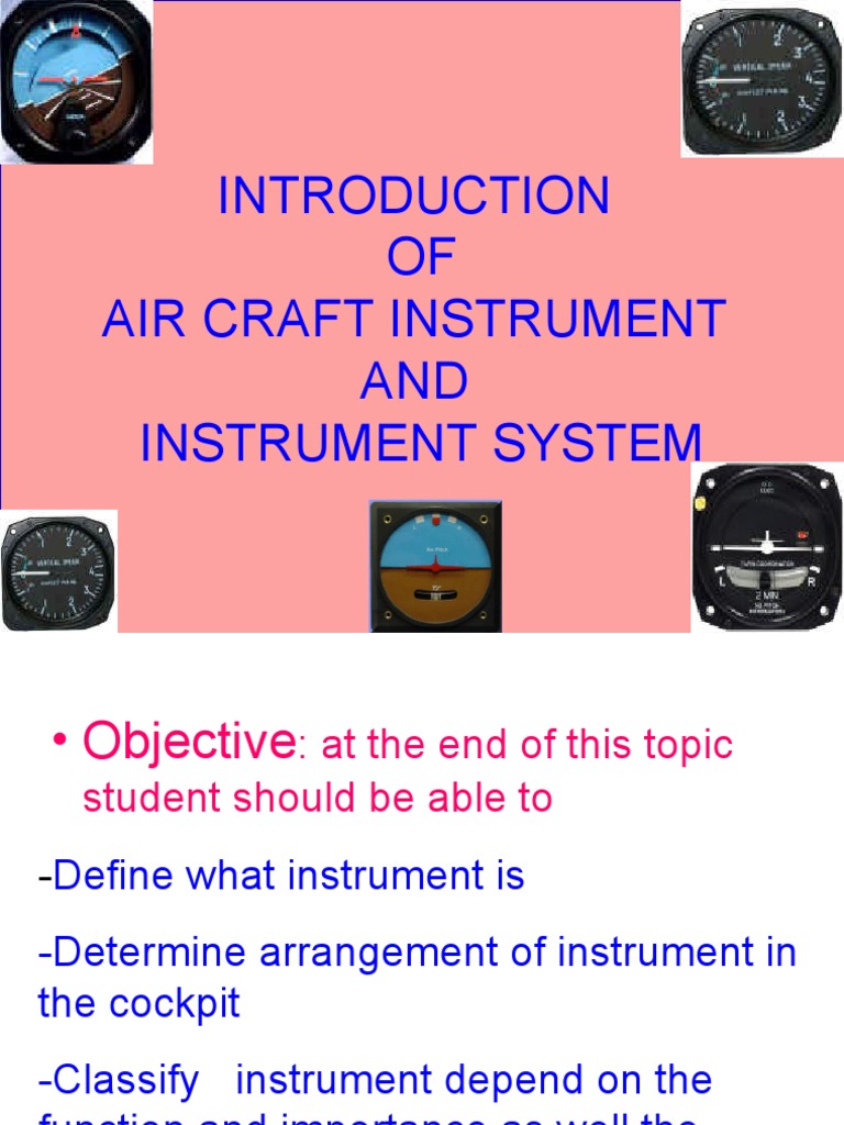 OF Air Craft Instrument AND Instrument System | PDF | Flight | Aviation