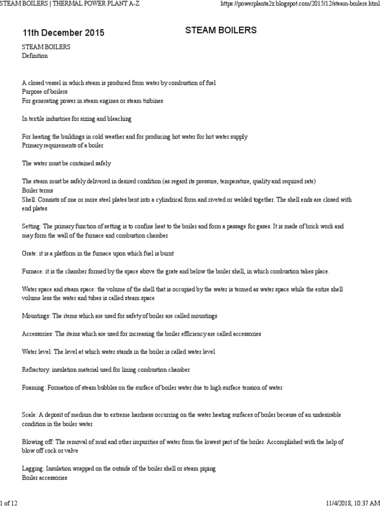 Steam Boilers | PDF | Boiler | Steam Engine