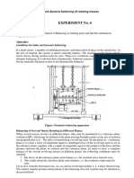 Emm3812 - Static and Dynamic Balancing | PDF | Rotation Around A Fixed Axis | Machine (Mechanical)